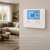 China Suuwer Industrial Automation ABS Heat Pump Temperature Controller Air Conditioning Thermostat with 3.84 Sq.in. Display Size for sale
