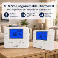 China Suuwer Industrial Automation ABS Heat Pump Temperature Controller Air Conditioning Thermostat with 3.84 Sq.in. Display Size for sale