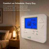 China Suuwer Industrial Automation ABS Heat Pump Temperature Controller Air Conditioning Thermostat with 3.84 Sq.in. Display Size for sale