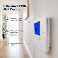China Suuwer Industrial Automation ABS Heat Pump Temperature Controller Air Conditioning Thermostat with 3.84 Sq.in. Display Size for sale
