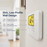 China Heagstat 24V 2 Heat 1 Cool Adjustable Programmable Home Thermostat For Heat Pump for sale