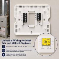 China Heagstat 24V 2 Heat 1 Cool Adjustable Programmable Home Thermostat For Heat Pump for sale