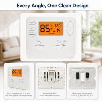China Miuputake Powerful Heat Pump Thermostat Adjustable Thermostat 5-10A Amp 24v Or Batteries Power Source for sale