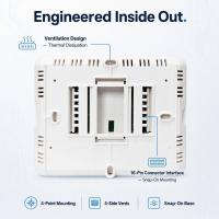 China Blue Backlight Color Wired programmable thermostat including AUTO Fan Operation Mode optimized for heating and cooling system management for sale