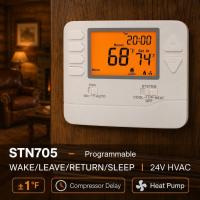 China 1 Heat 1 Cool 24V 7 Day Air Conditioning Wired Heating and Cooling Temperature Controller With Fan Operation Mode ON Designed To Enhance Temperature Stability In Industrial Systems for sale