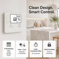 China Power supply or Batteries Wired Room Programmable HVAC System Single Stage 24V Thermostat And Durable Temperature Controller for sale