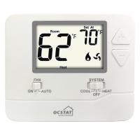 China ABS+PC Single Stage Digital Room Thermostat with 4 Inch Display and 24V/Battery Power for Home Heating Systems for sale