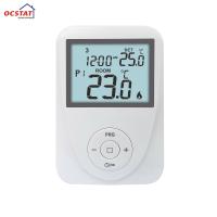 China Riseem Gas Boiler And Electric Under Floor Heating Room Programmable Thermostat Keypad Lockout for sale