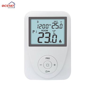 China Riseem Gas Boiler And Electric Under Floor Heating Room Programmable Thermostat Keypad Lockout for sale