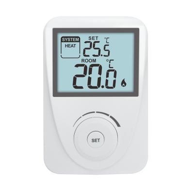 China Riseem CE White ABS + PC Gas Boiler And Electric Heating Room Non-programmable Thermostat For Household for sale