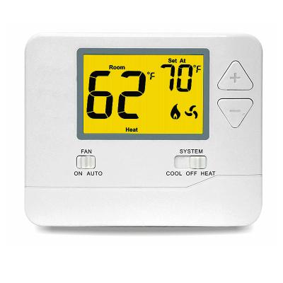 China Central Air Conditioner Digital Room Thermostat With Single Stage 1 Heat /１ Cool for sale