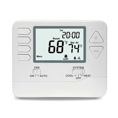 China Digital Home 7 Day Programmable Thermostat With Large LCD Screen Battery Operated for sale