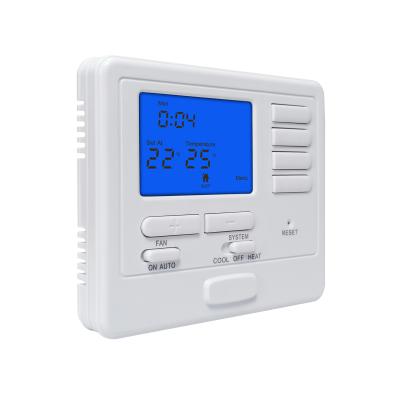 China S715 Digital Fan Coil Thermostat with 41-95°F Range, 2 Heat 2 Cool Stages for Home and Office Heating Systems for sale