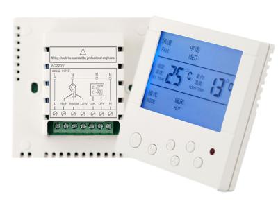 China FCU Digital Wired Programmable Remote Control Thermostat For Kitchen Easy To Operate for sale