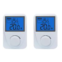 China Flame Retardance ABS Material Wired Room Thermostat  For Heat Pump for sale