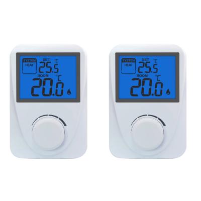 China Flame Retardance ABS Material Wired Room Thermostat  For Heat Pump for sale