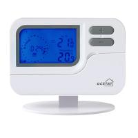 China Wireless 7 Day Programmable Central Heating Timer Thermostat 1 Year Warranty for sale