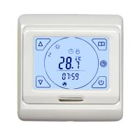 China 7 Day Programmable Electronic Room Thermostat , Touch Screen Floor Heating Thermostat for sale