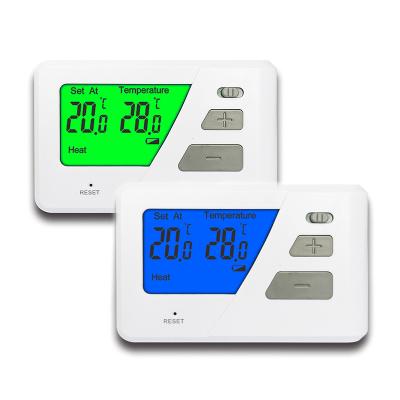 China Underfloor Heating Parts Lcd Digital  Room Thermostat For Boiler , Easy Usage for sale