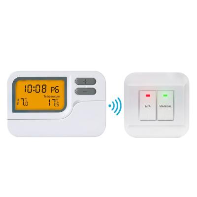 China 7 Day Programmable Wireless Thermostat for Heating Control - 200m Range, 6A Load, ABS White for sale