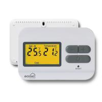 China 230V Omron Relay Universal Wired Room Thermostat With Push Buttons for sale