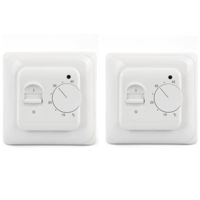 China Water AC Digital Heating Electronic Room Thermostat In White Color for sale