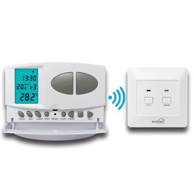 China Digital Wireless Room Thermostat 7 Day Programmable Water Heating for sale