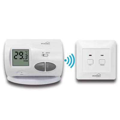 China Comfortable Wireless RF Room Thermostat With Omron Relay Simple Operation for sale