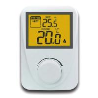 China Heating / Cooling Wired Digital Room Thermostat LCD Display Customized Logo for sale
