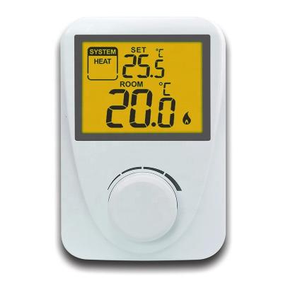 China Heating / Cooling Wired Digital Room Thermostat LCD Display Customized Logo for sale