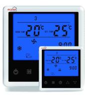 China White / Blue Backlight Digital Fan Coil Thermostat Air Conditioning System for sale