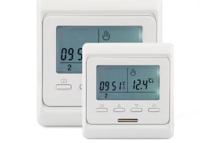 China NCT Sensor 16A Underfloor Heating Thermostat 86x86mm 7-Day Programmable with 6 Time & Temperature Settings for sale