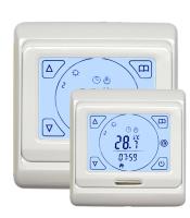 China Indoor Touch Screen Electronic Room Thermostat / Water Heating System Thermostat for sale