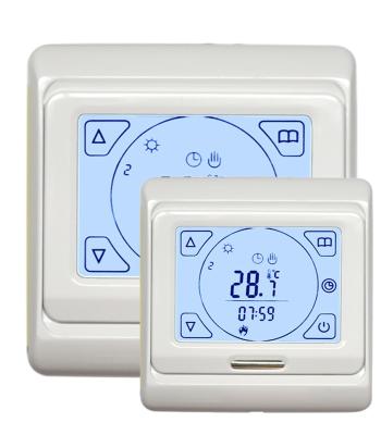 China Indoor Touch Screen Electronic Room Thermostat / Water Heating System Thermostat for sale