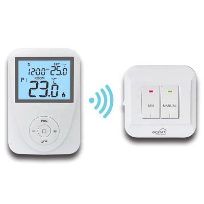 China Electronic RF Digital Room Thermostat with WiFi 868.35MHz 200m Range for Smart Home Heating Control for sale