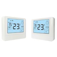 China White Air Conditioner LCD Touch Screen Thermostat For Bedroom / Kitchen for sale