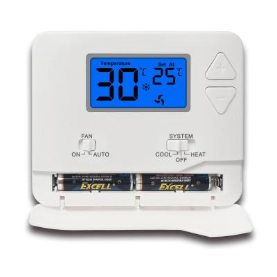 China 24V Non-Programmable Heat Pump Thermostat with LED Digital Display 120mm x 98mm Temperature Controller for sale