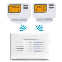 China CE Wireless Room Thermostat Weekly Programmable Multi Zone Thermostat Pack for sale