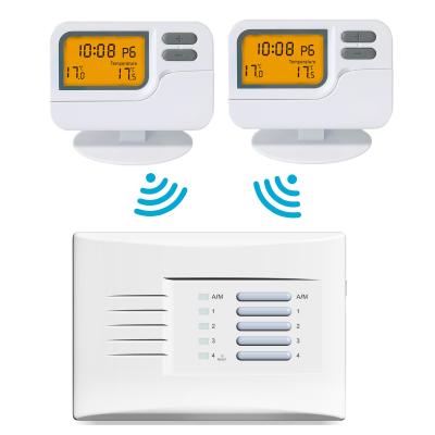 China CE Wireless Room Thermostat Weekly Programmable Multi Zone Thermostat Pack for sale