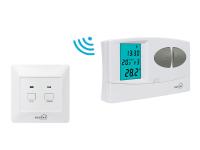 China Riseem EL Back Light Weekly Programmable RF Room Thermostat For Underfloor Heating for sale