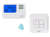 China Riseem White ABS 868Mhz RF Room Wireless Programmable Thermostat Digital Heating And Cooling OEM for sale