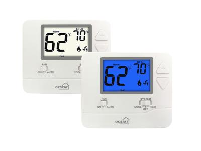 China Riseem Home Wiring 24v Digital DC HVAC Non-programmable Thermostat For Air Conditioning for sale