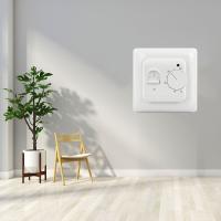 China Water AC Digital Heating Electronic Room Thermostat In White Color for sale