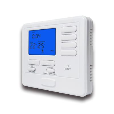 China S715 Multistage Programmable 24V Thermostat - 2 Heat/2 Cool, 120x115x24mm, LCD Display for sale