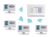China 1 To 4 NTC Sensor 0.5°C Accuracy Remote Wireless Riseem Thermostat for sale