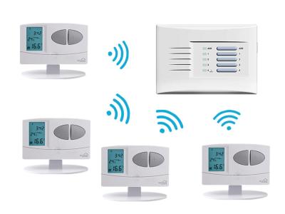China 1 To 4 NTC Sensor 0.5°C Accuracy Remote Wireless Riseem Thermostat for sale