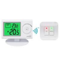 China NTC Sensor 6W 230V Wireless RF Room Thermostat For Gas Boiler for sale