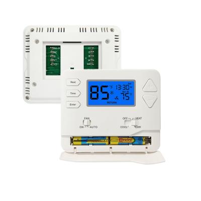 China STN621 24V Digital Thermostat 2 Heat 1 Cool NTC Relay HVAC Control 120x98x28mm for sale