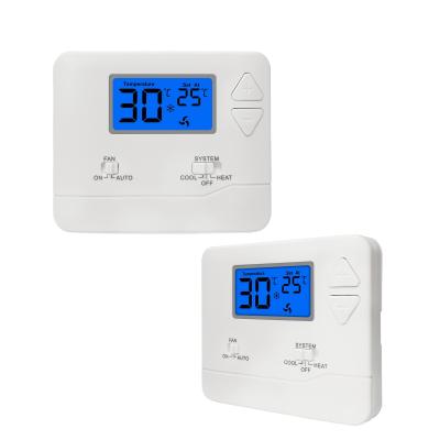 China 24V Single Stage Fireproof ABS Air Conditioner Thermostat for sale