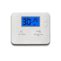China Riseem White LCD Display Digital Room Non-programmable Thermostat For HVAC Systems for sale